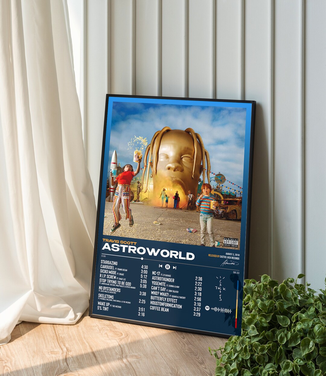 Travis Scott astroworld Poster, Travis Scott Digital Posters, Digital ...