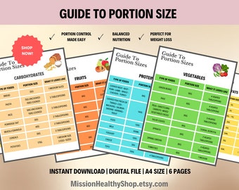 Portion Plate Meal Prep Portion Control Chart Healthy Eating Plate ...
