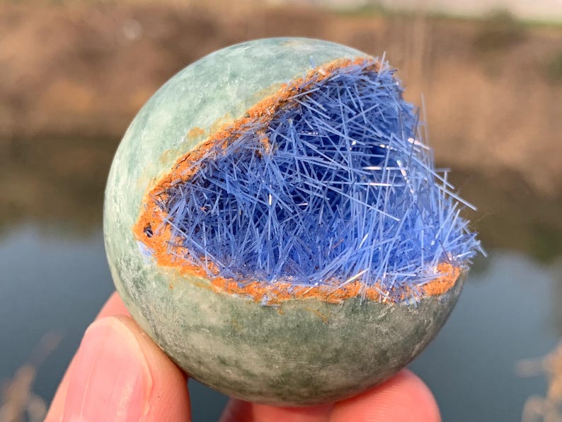 Viridite Specimen,quartz Crystal,goethite,blue Copper Ore,crystal ...