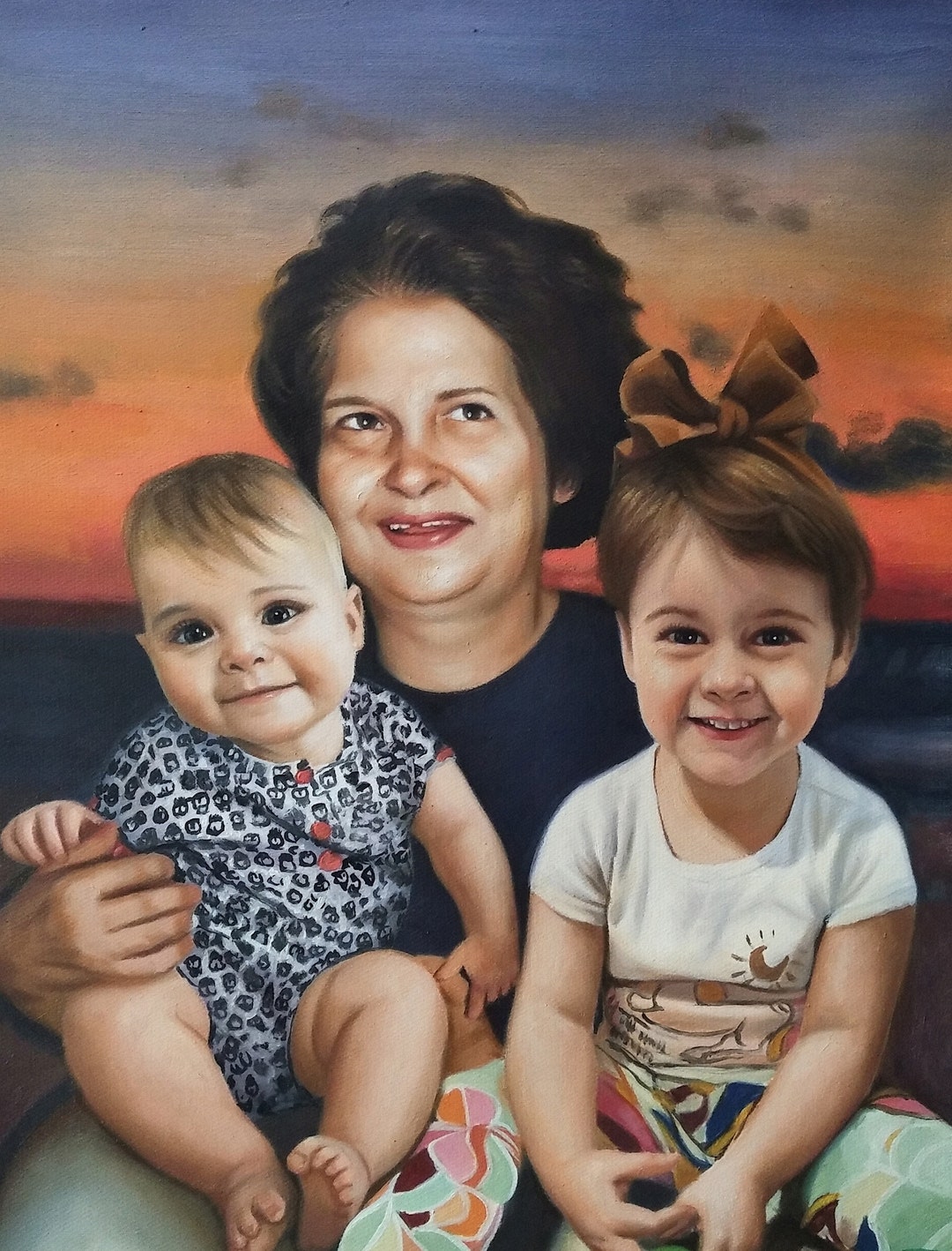 Portrait Oil Painting, Family Oil Painting, Custom Oil Painting ...