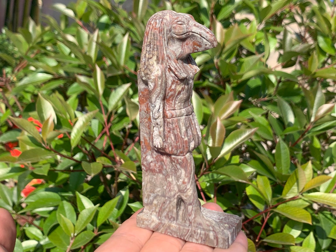 Crystal Anubis Statue: Hand Carved Natural Wood Stone Quartz - Etsy