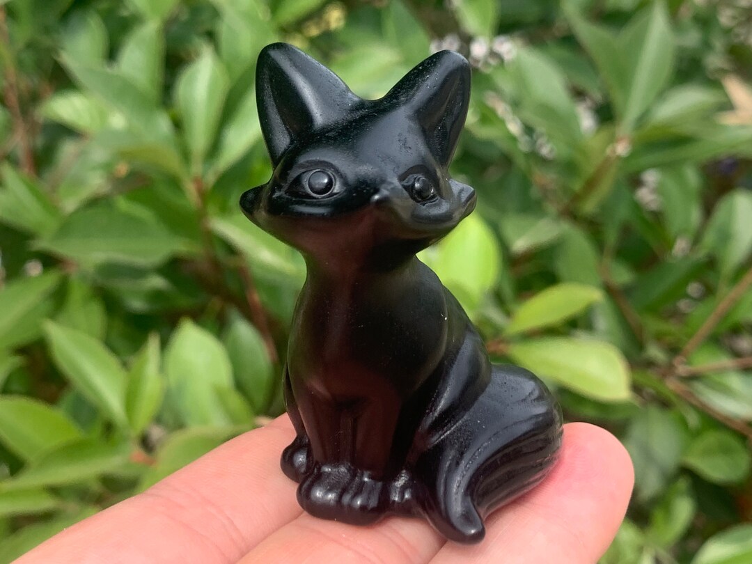 2.6''+ Natural Obsidian Quartz,quartz Crystal,hand Carved,crystal ...