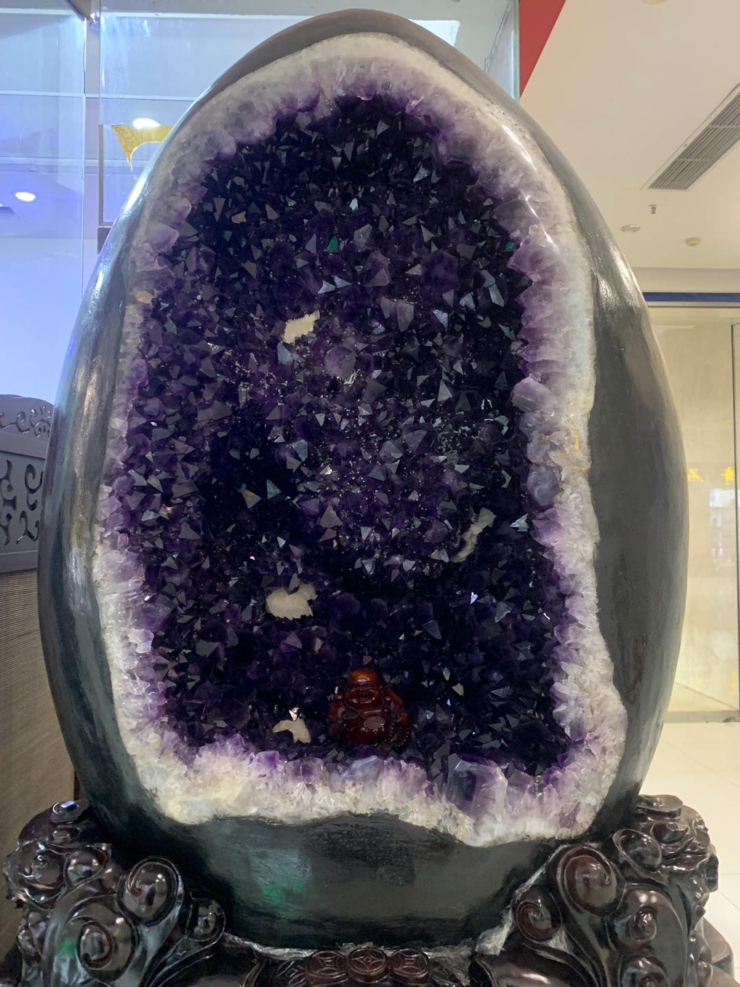 3520LB Natural Big Amethyst Geode Quartz,quartz Crystal,crystal Egg ...