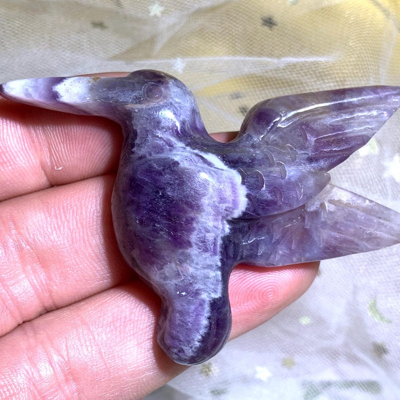 Hummingbird Crystal - Etsy