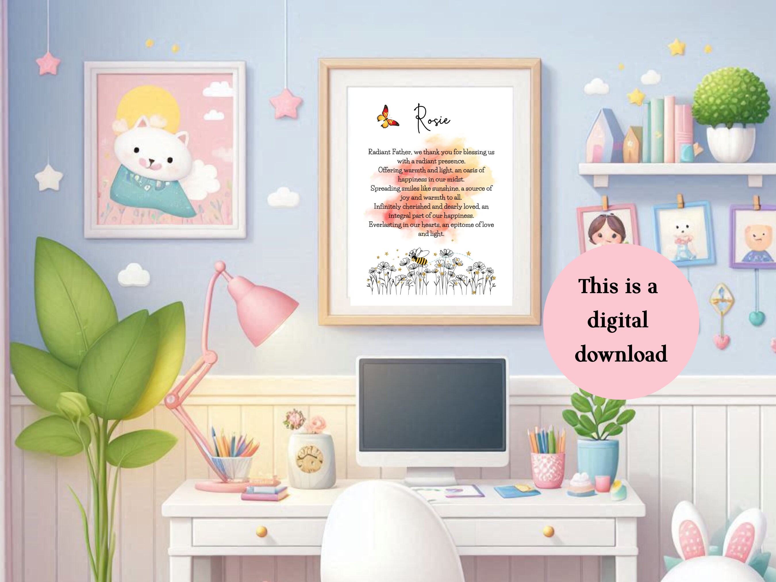 Personalized Girl Gifts: Custom Prayer Printables, Daily Prayers, 'R ...