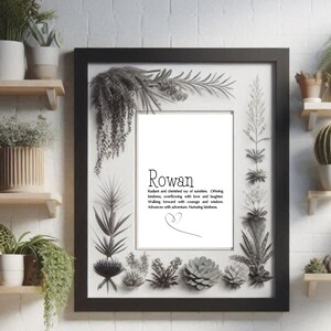 Personalized 'R' Name Wall Art Printables for 'rowan' and More: Elegant ...