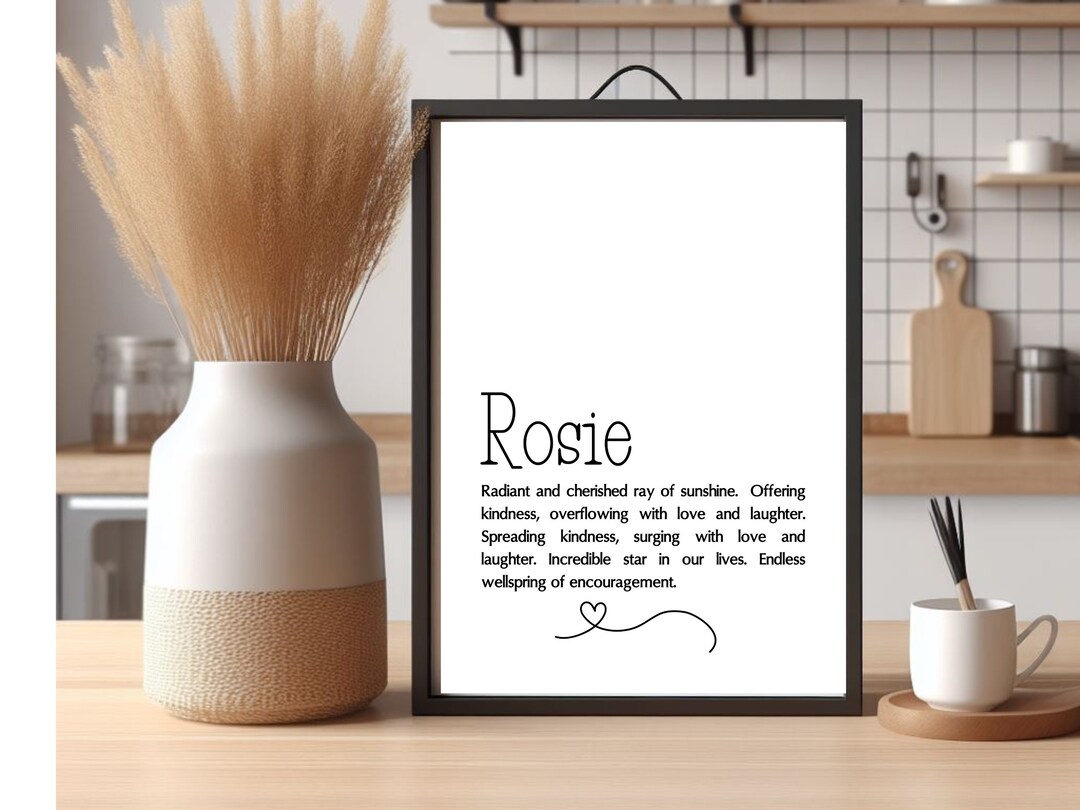 Personalized 'R' Name Wall Art Printables for 'rosie' and More: Elegant ...