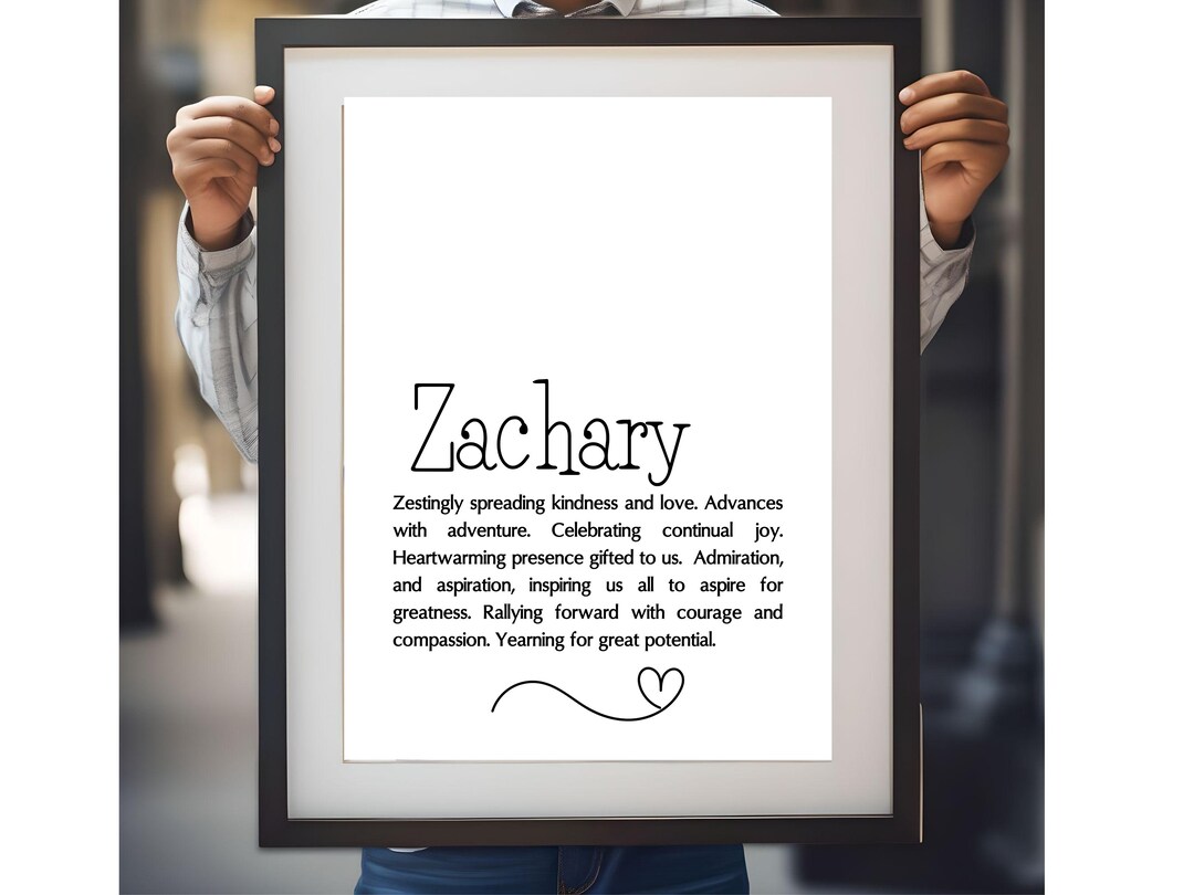 Personalized 'Z' Name Wall Art Printables for 'zachary': Elegant and ...