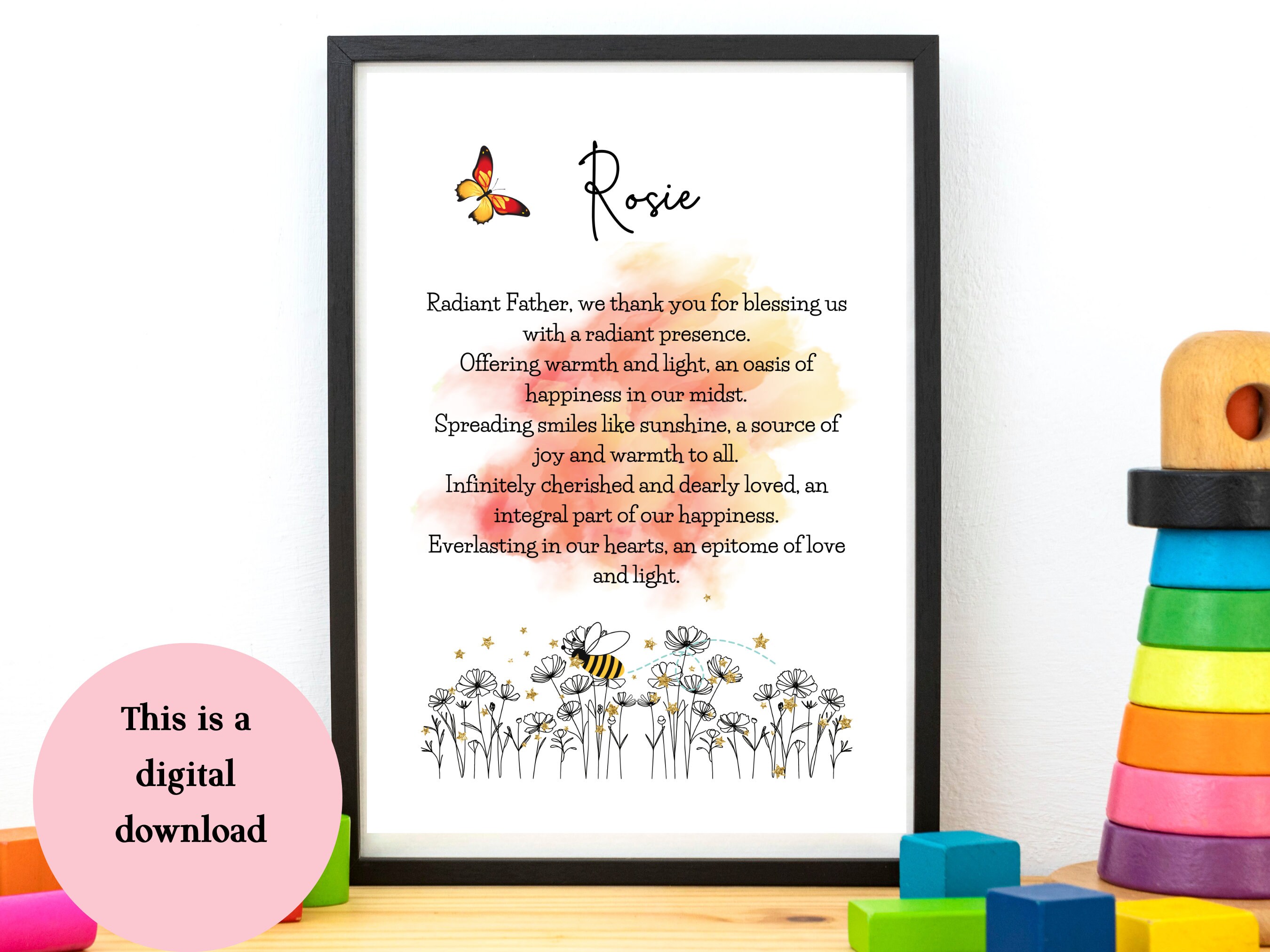 Personalized Girl Gifts: Custom Prayer Printables, Daily Prayers, 'R ...