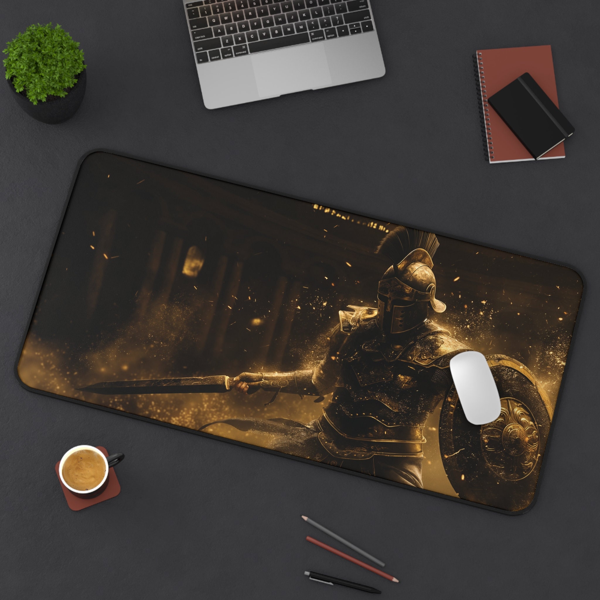 Gladiators Challenge Roman Warrior Sword XXL Gaming Mousepad Anti Slip ...