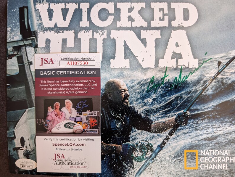 Autographed Captain Dave Marciano Wicked Tuna 8x10 Inch Framed Photo ...
