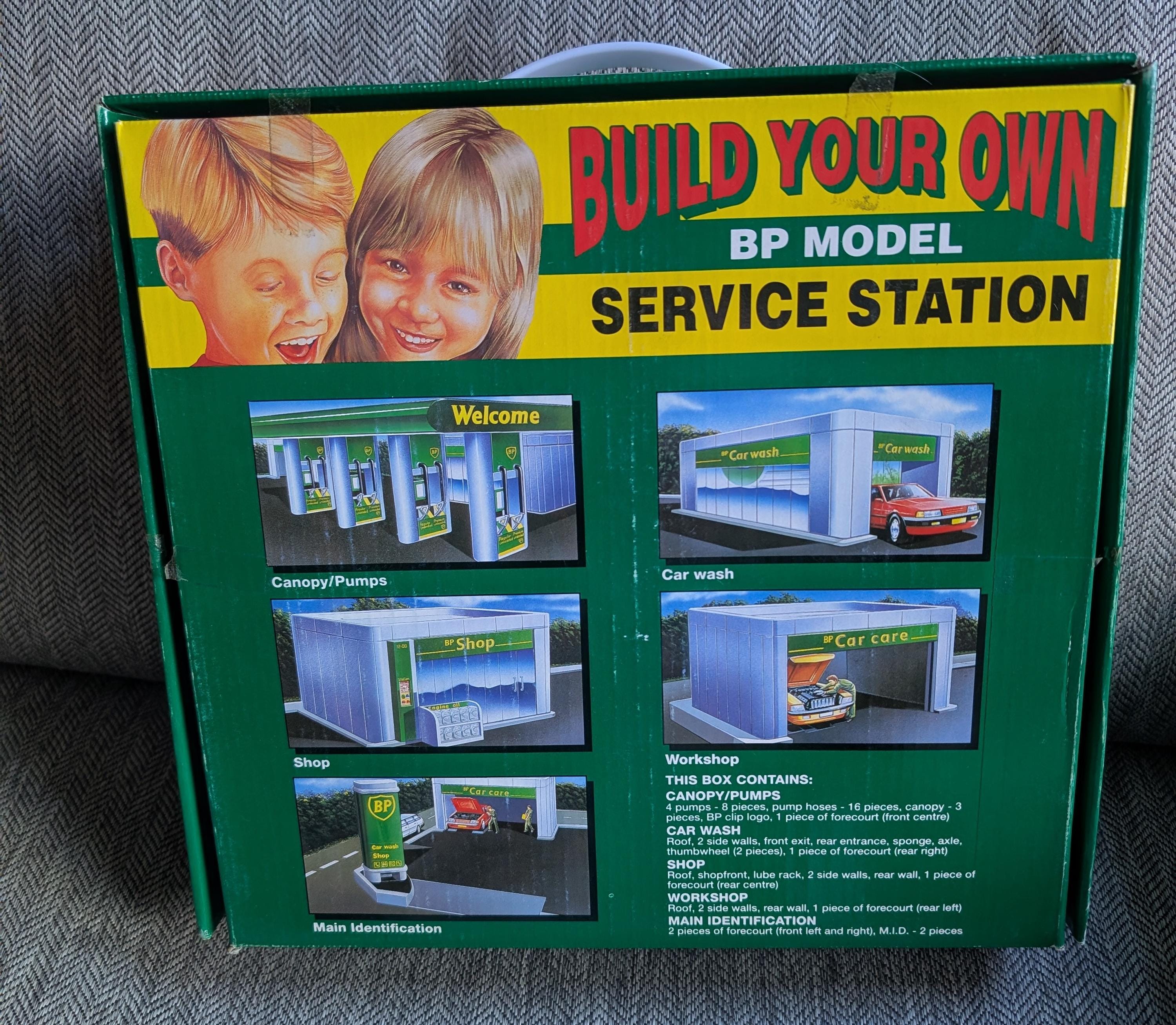 Vintage Build Your Own BP Service Station Model Kit in Original Box ...