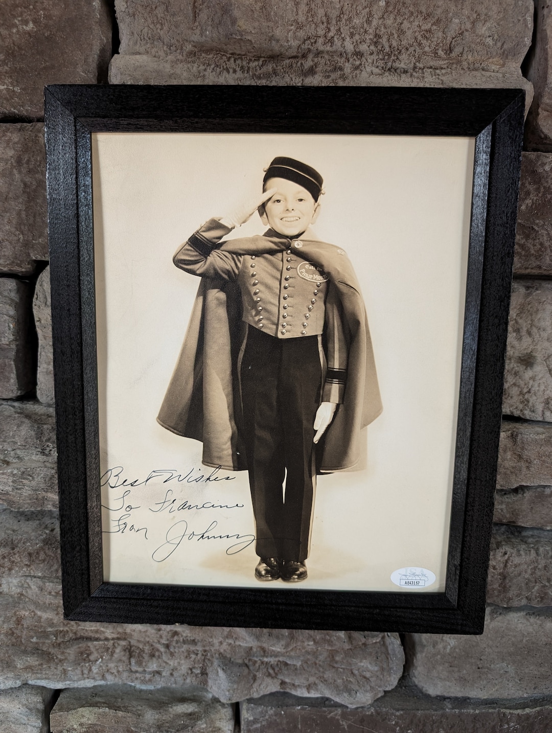 Autographed Johnny Roventini Phillip Morris Spokesman 8x10 Inch Framed ...