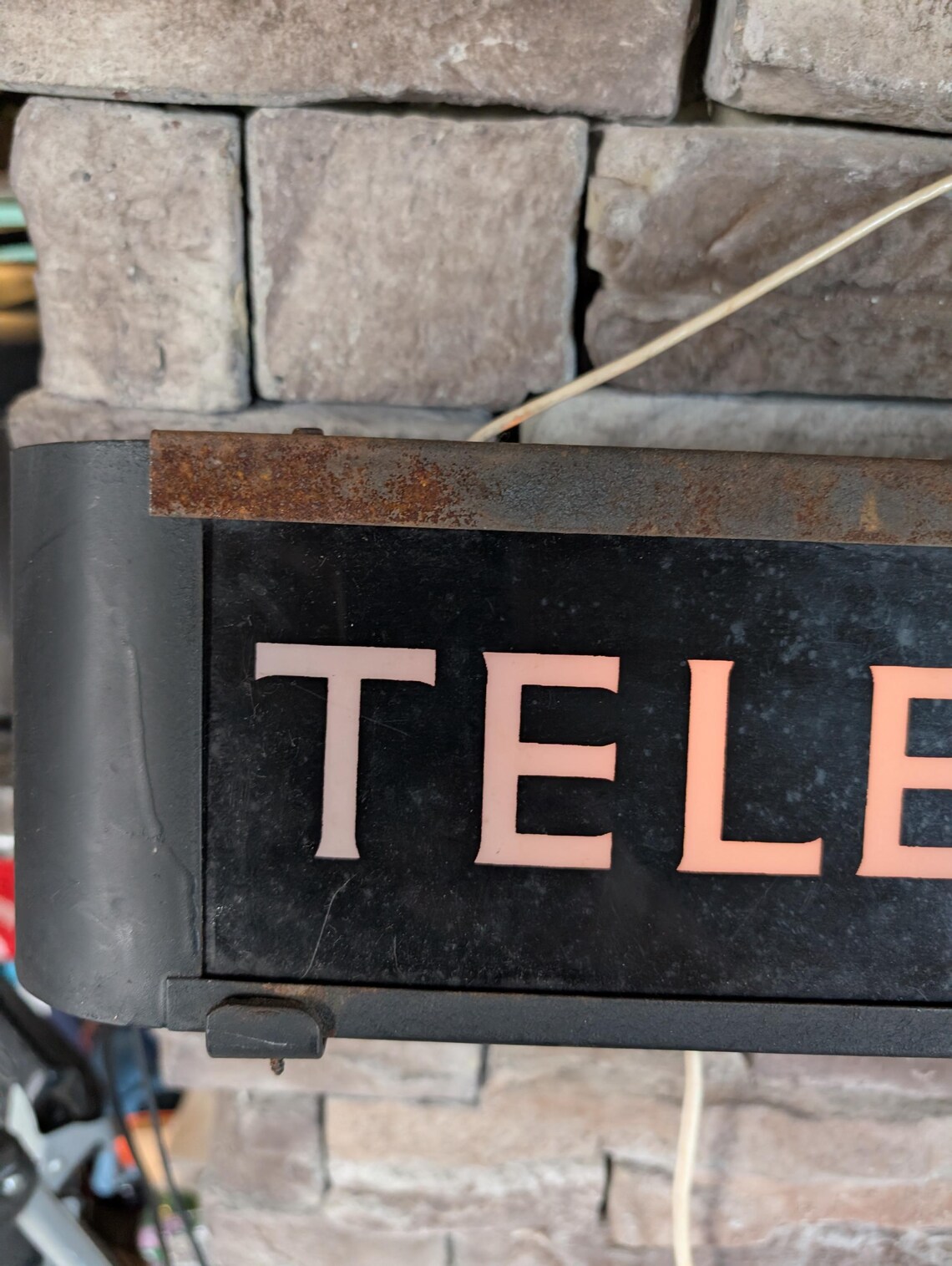 Vintage 1960s Bell System Lighted Telephone Booth Topper Sign. Working ...