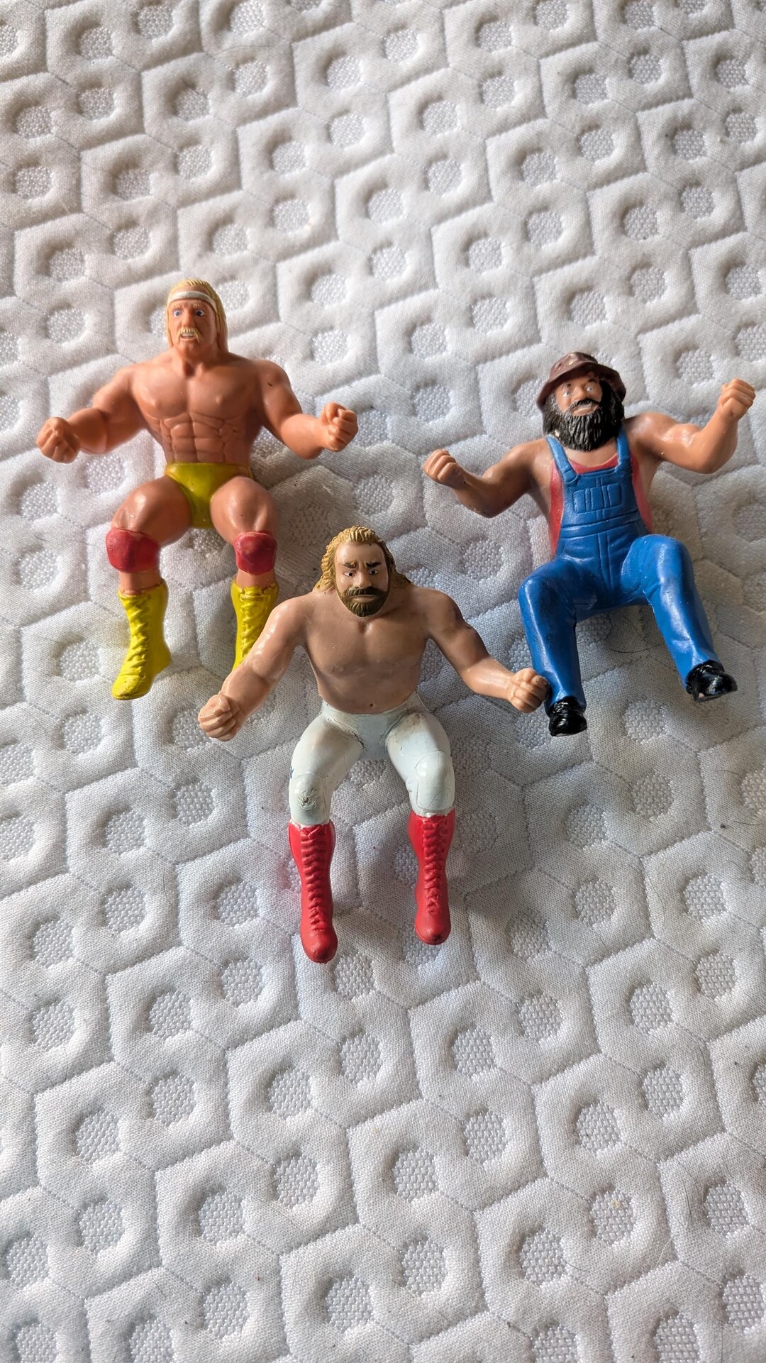 Vintage 1980s WWF WWE LJN Titan Sports Thumb Wrestlers Rubber Figures ...