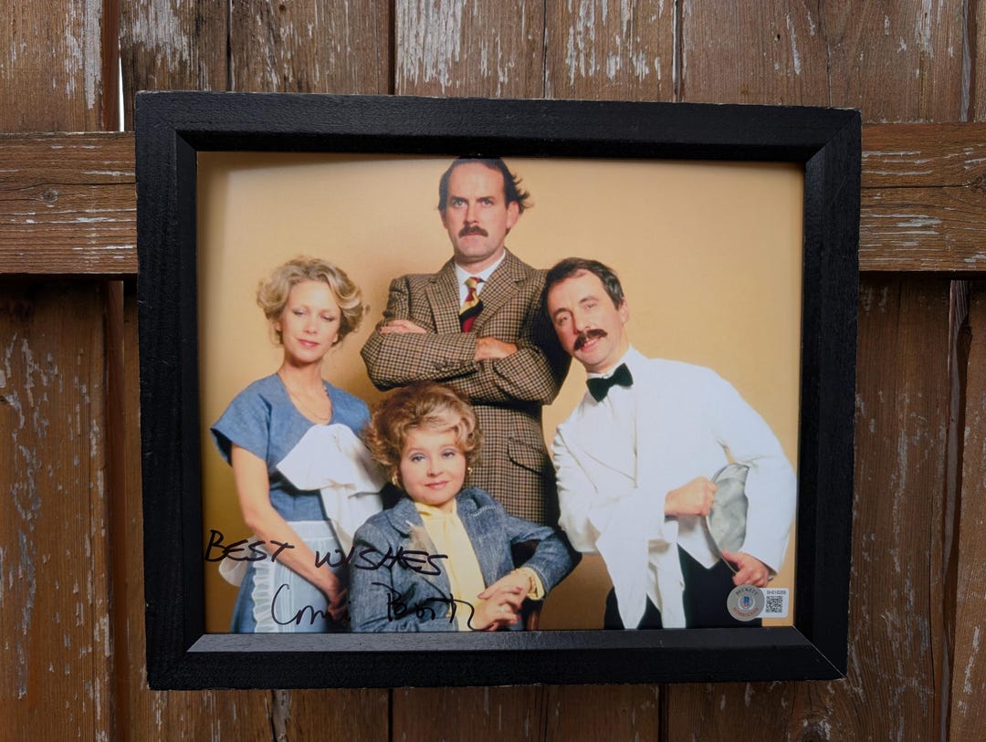 Autographed Connie Booth Polly Sherman Fawlty Towers 8x10 Inch Framed ...