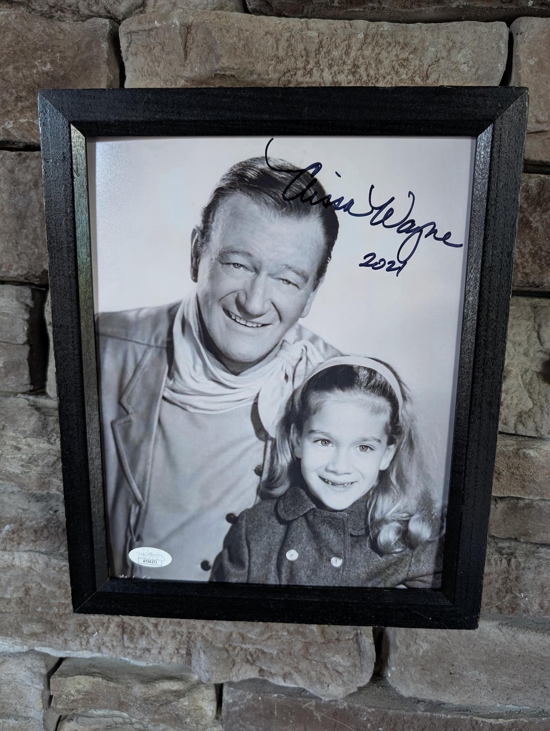 Autographed Aissa Wayne Daughter of John Wayne 8x10 Inch Framed Photo ...
