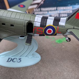 Vintage Ertl Diecast Metal Replica Model Douglas DC-3 Airplane. RAF ...