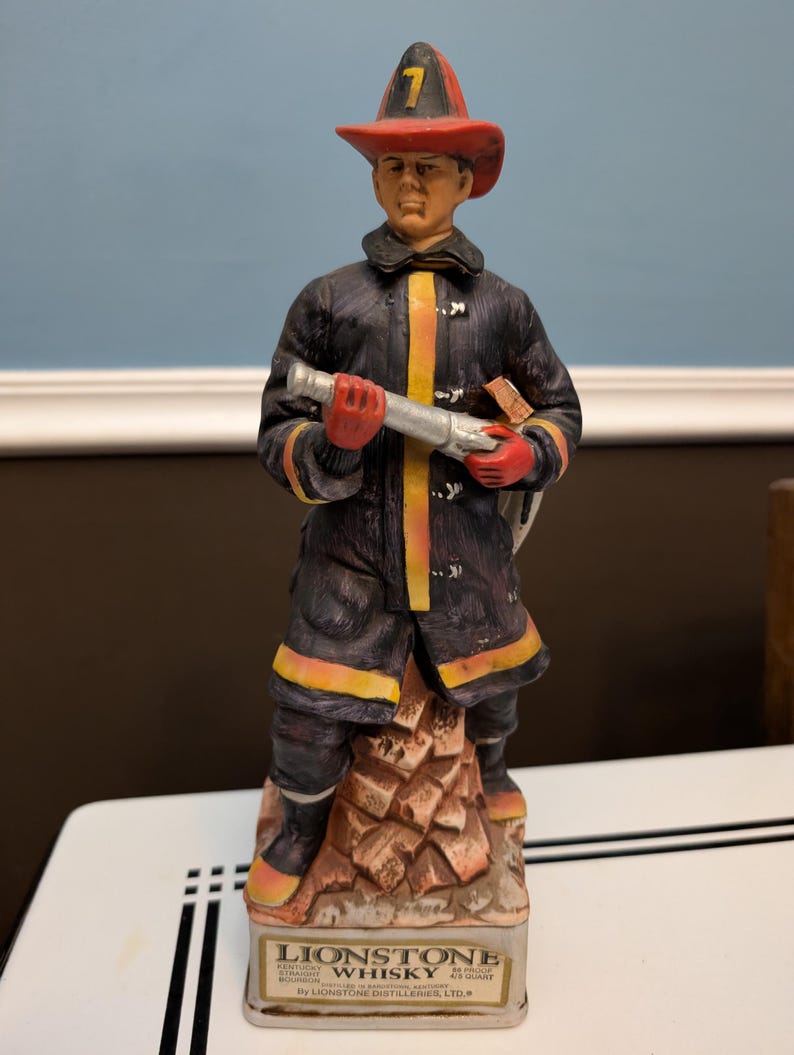 1970s Lionstone Whiskey Fireman Decanter. - Etsy