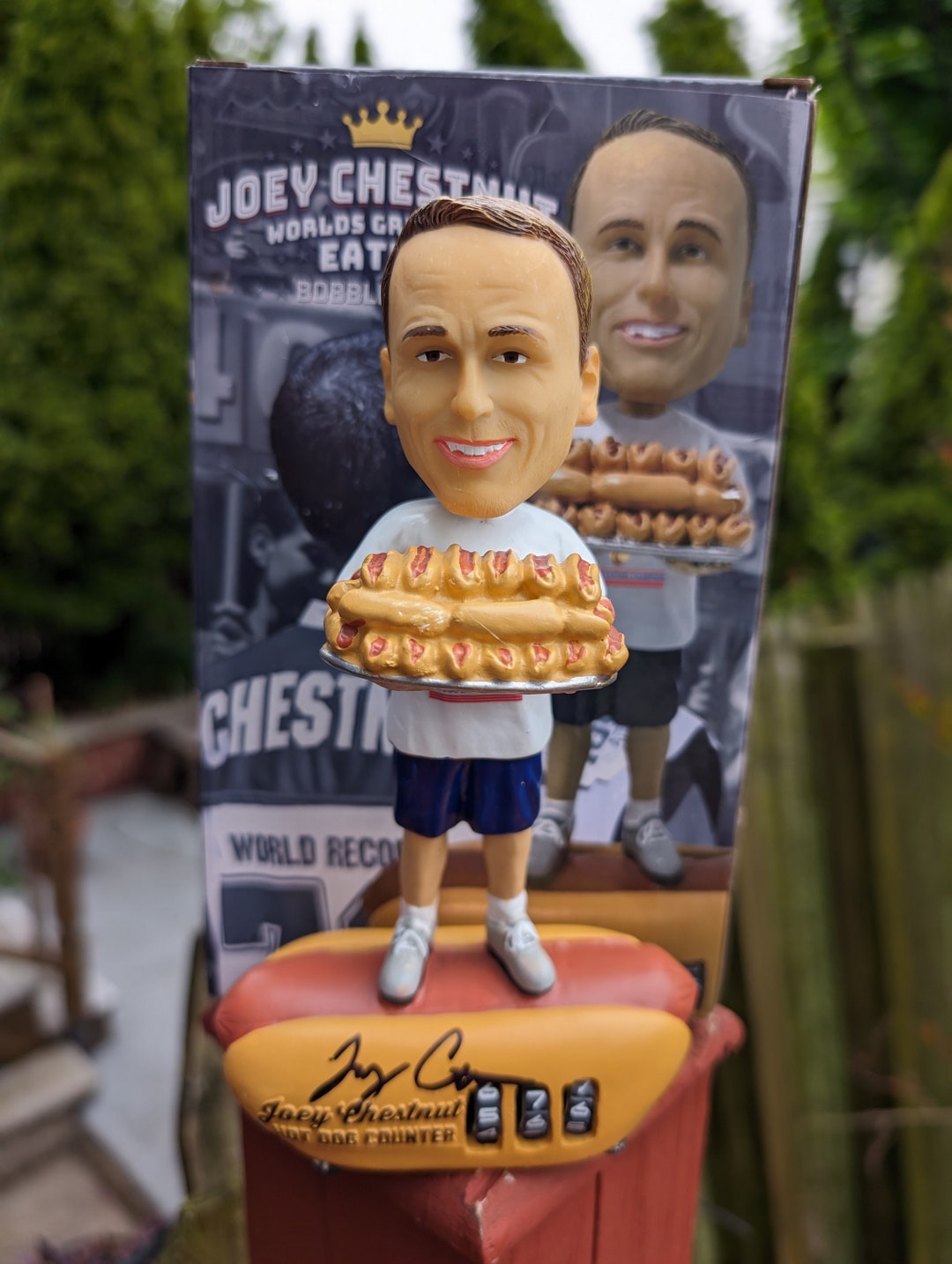 Autographed Joey Chestnut Nathan's Hotdog Eating Champion. Hot Dog ...