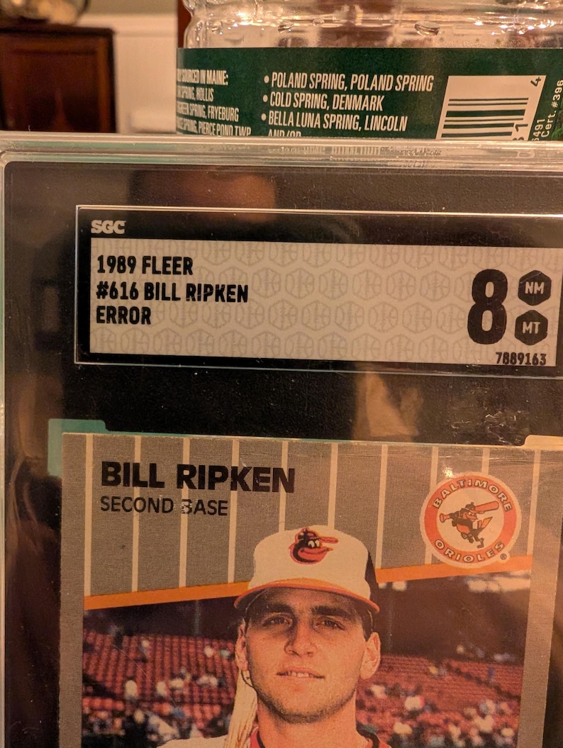 1989 Fleer #616 Billy Ripken FF Error Card SGC Grade 8 NM Mt. - Etsy