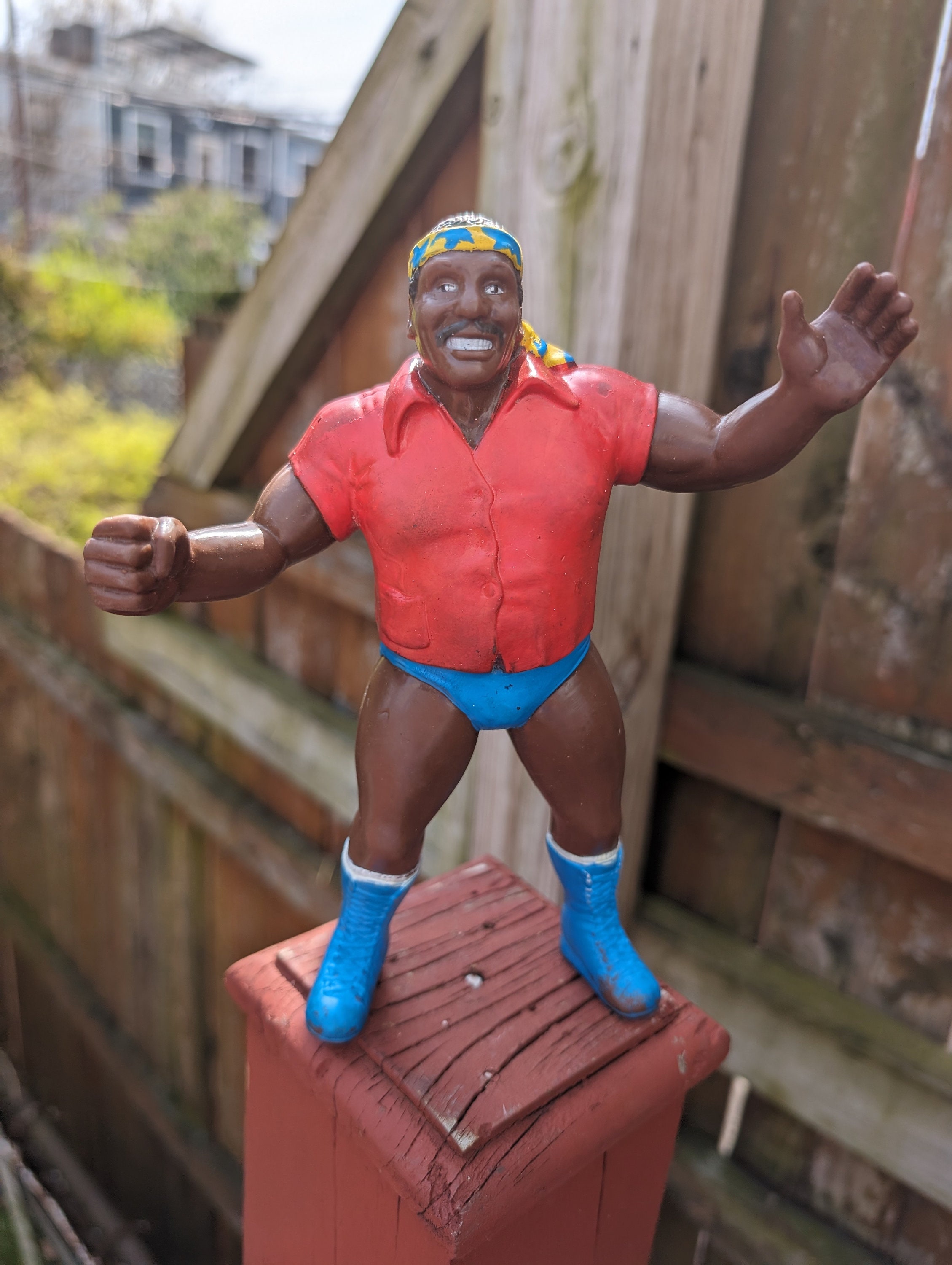 Vintage 1980s WWF Wwe LJN Titan Sports SD Jones Wrestling Figure in ...