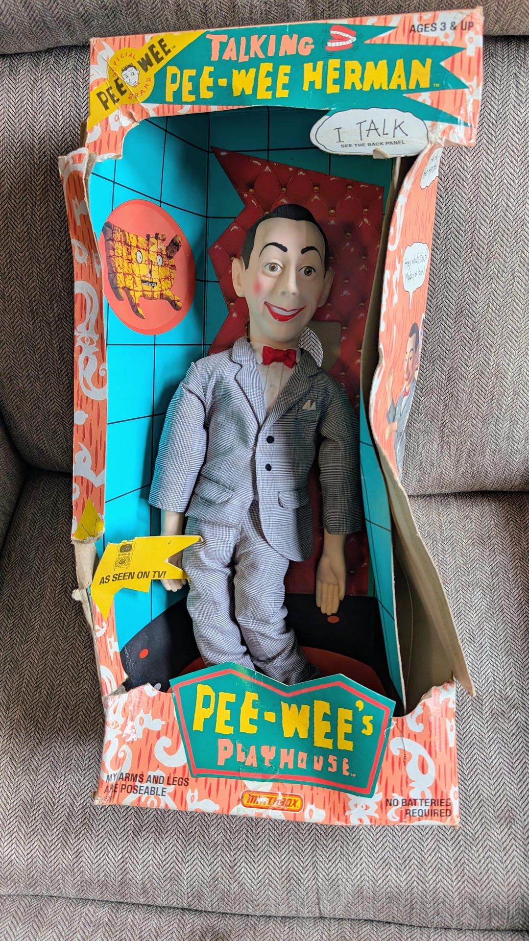 Vintage 1980s Matchbox Pee-wee Herman Talking Doll in Original Box ...
