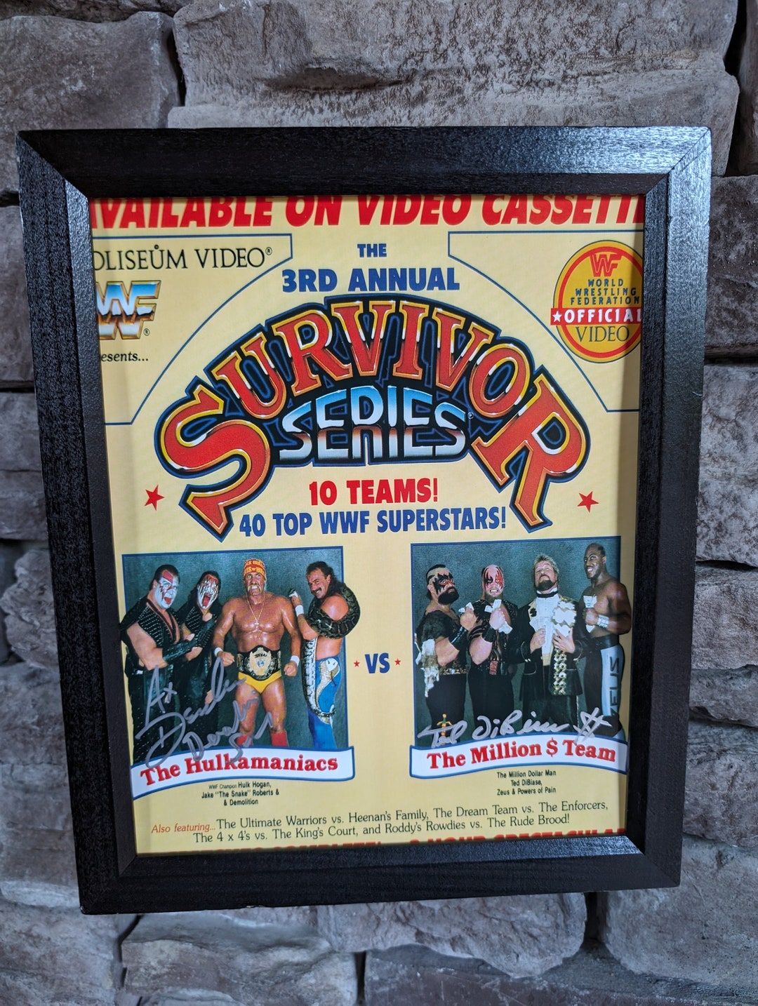 Autographed WWF WWE Tag Team Demolition Ax and Smash & the Million ...