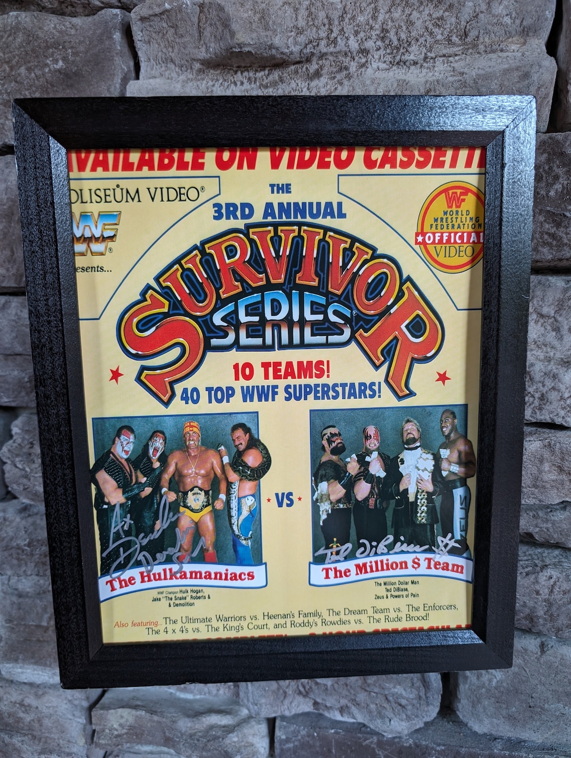 Autographed WWF WWE Tag Team Demolition Ax and Smash & the Million ...
