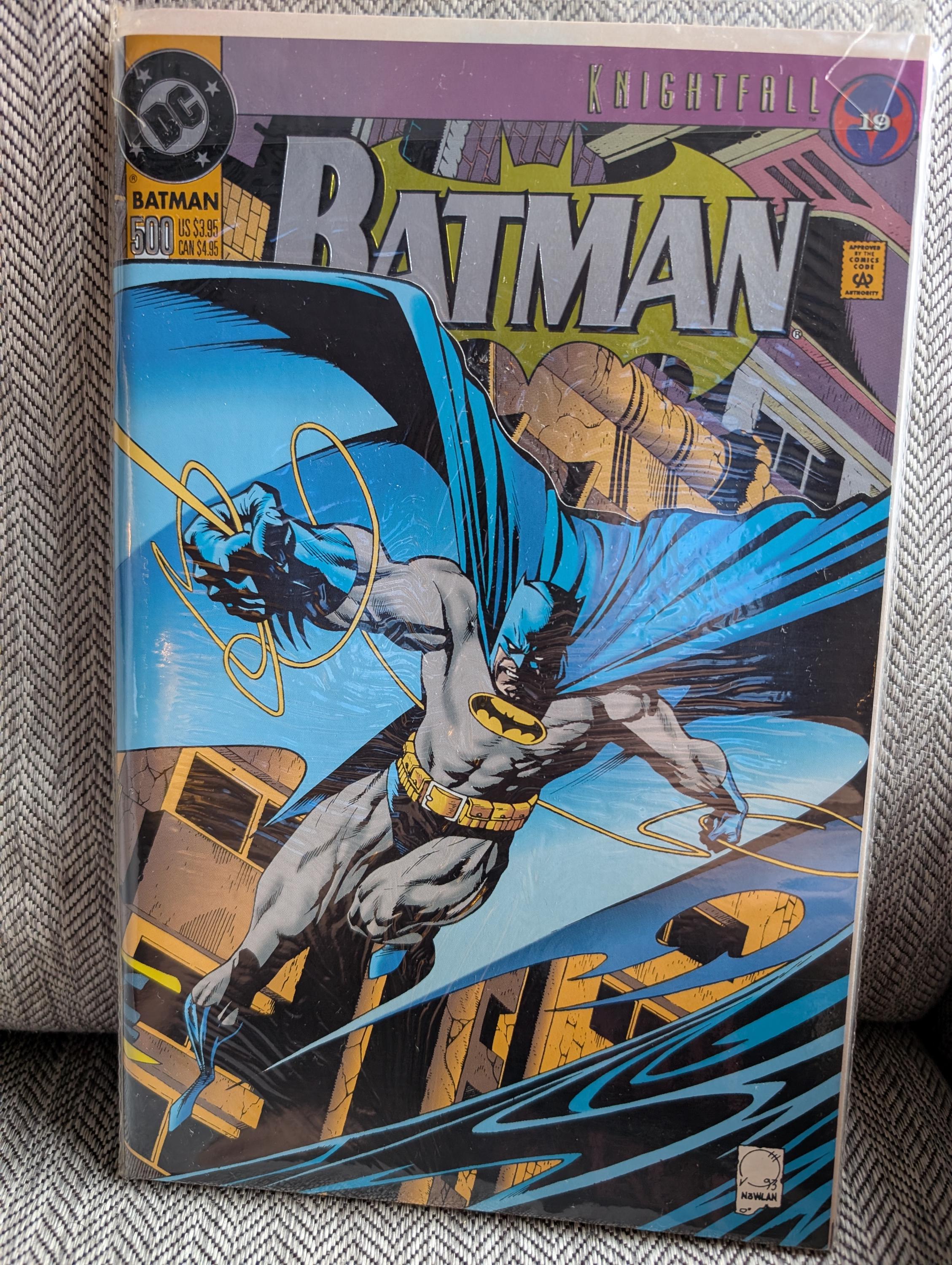 1993 DC Comics Batman 500 Knightfall 19 Special Edition Die-cut Varient ...