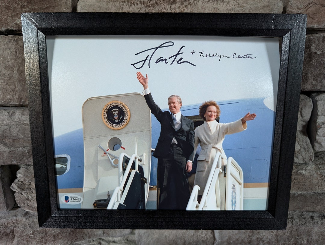 Autographed President Jimmy Carter & First Lady Rosalynn Carter 8x10 ...