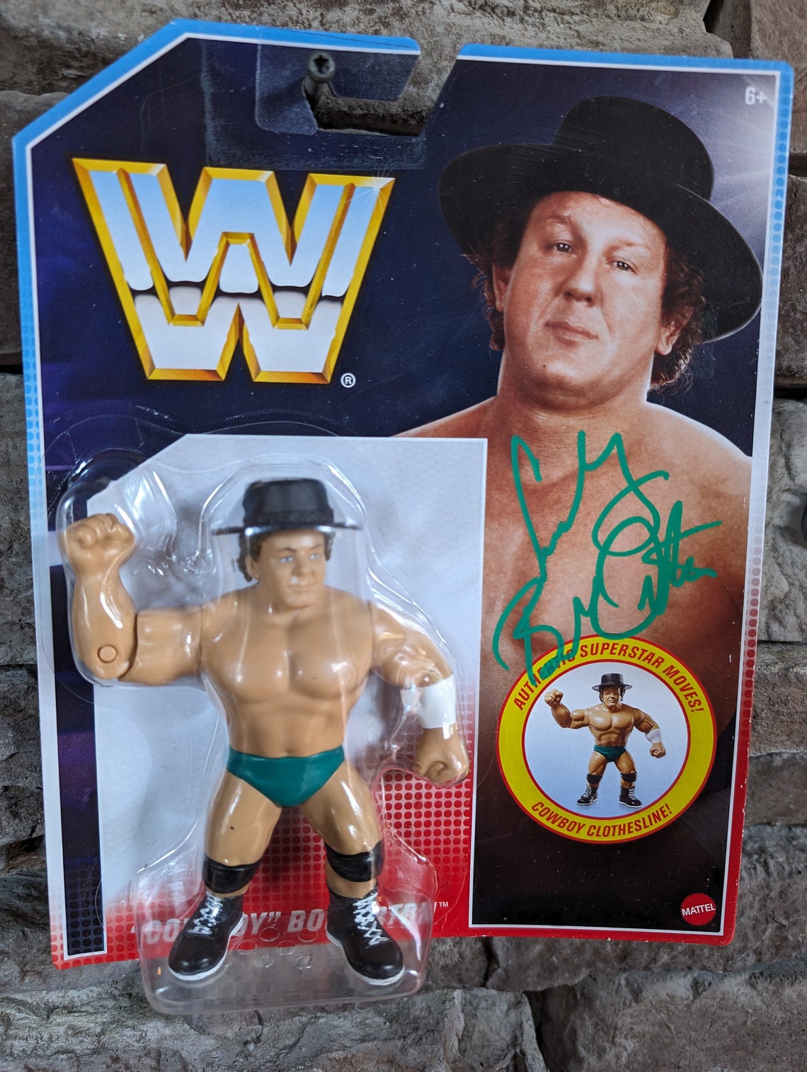 Autographed WWF WWE Cowboy Bob Orton Mattel Action Figure With ...