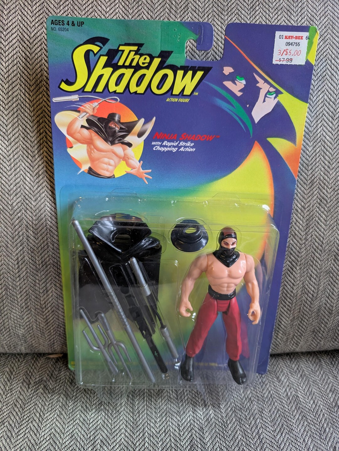 Vintage 1994 Kenner Toys the Shadow Action Figure in Original Box Never Opened Ninja Shadow - Etsy