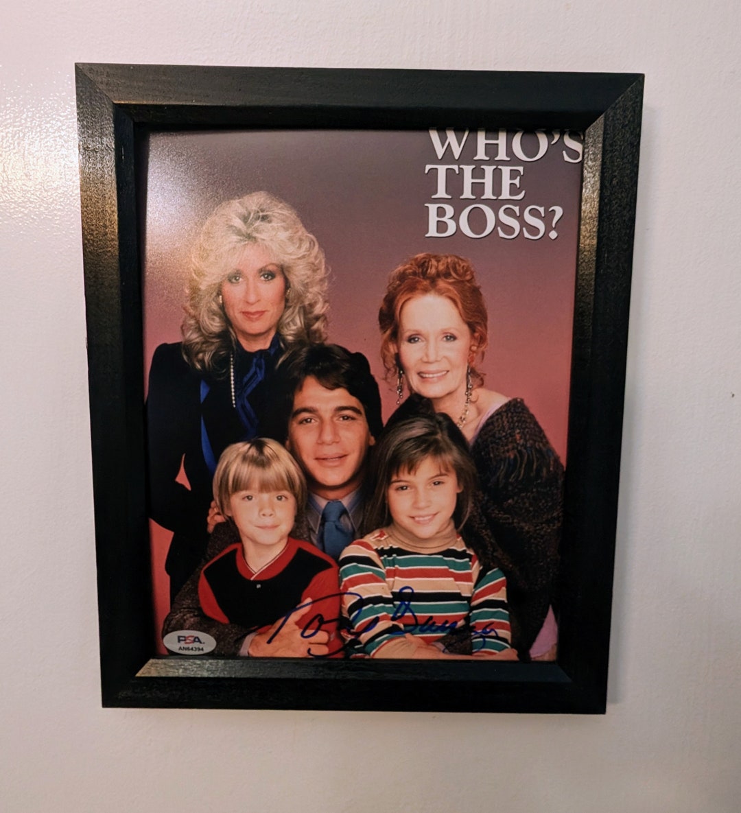 Autographed Tony Danza Who's the Boss Framed Photo With Certificate of ...