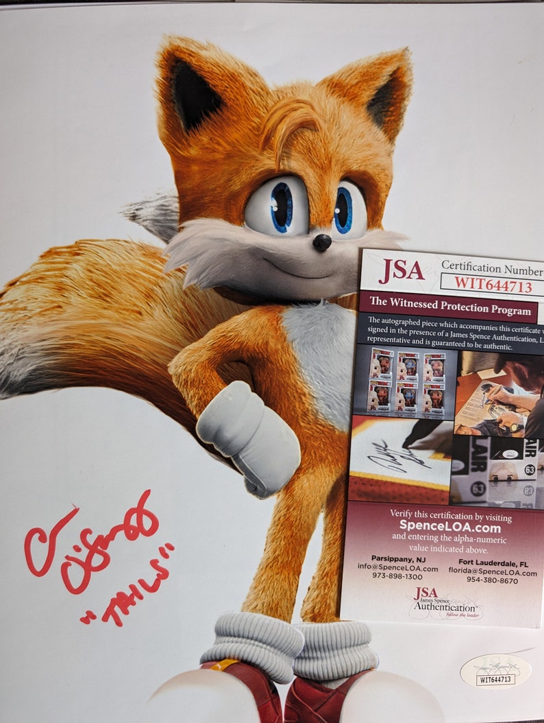 Autographed Colleen O'shaughnessy Voice of Tails in Sonic the Hedgehog ...