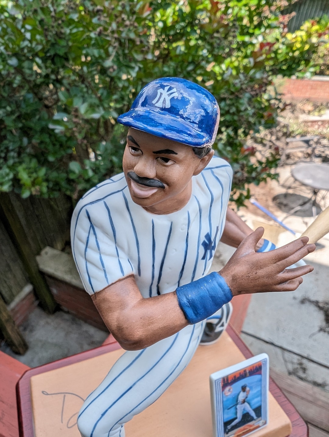 1980s Sports Impressions Limited Edition Porcelain Statue on a Wood ...