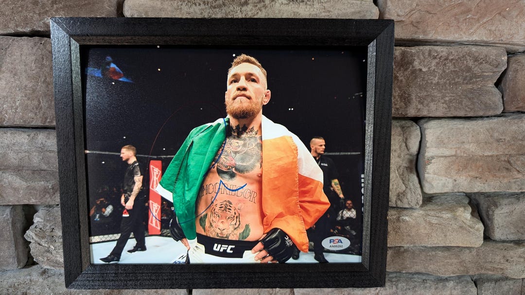 Autographed Conor Mcgregor UFC Champion 8x10 Inch Framed Photo With ...