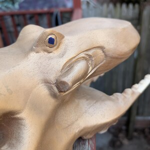 Hand Carved Teak Wood Octopus Statue From Bali. Hand Carved From a ...