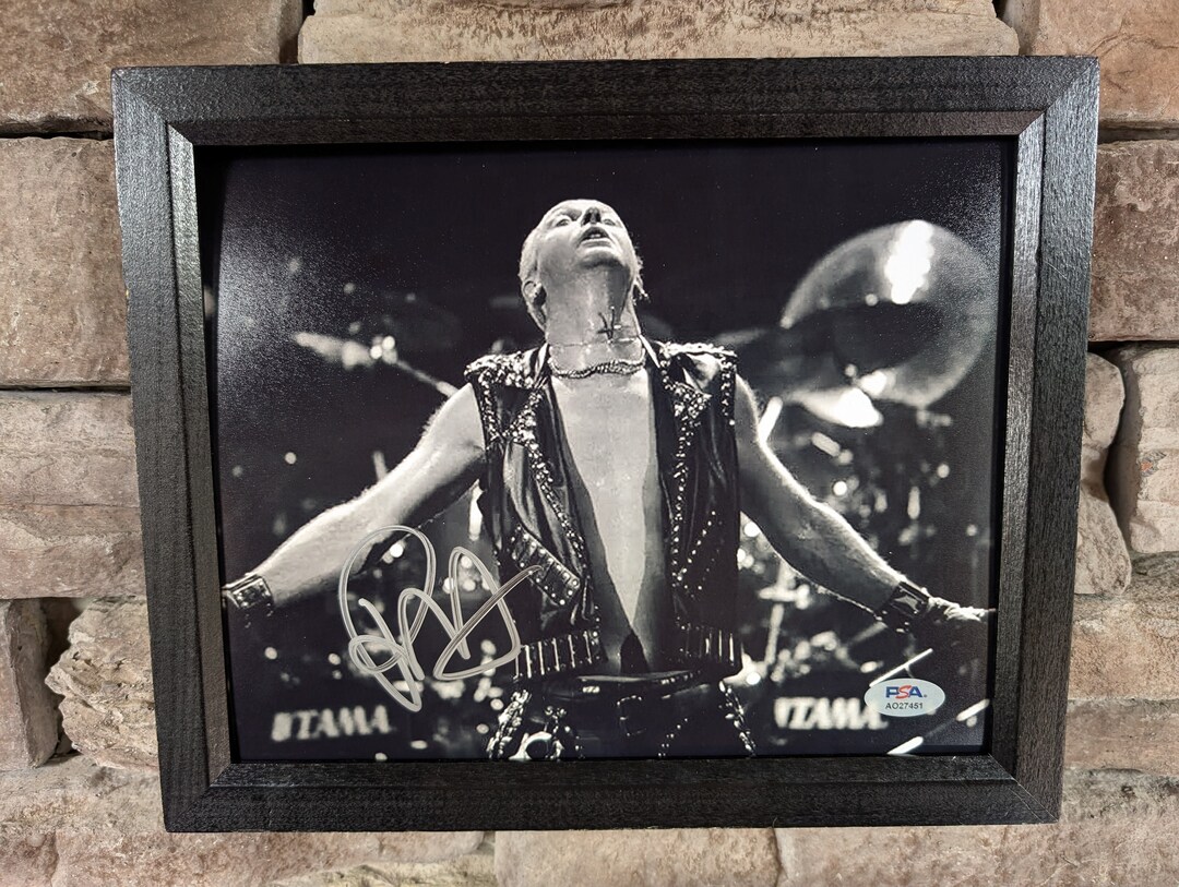 Autographed Rob Halford Judas Priest Lead Singer 8x10 Inch Framed Photo ...