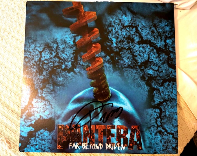 Phil Anselmo Autographed Pantera Far Beyond Driven White/blue Marbled ...