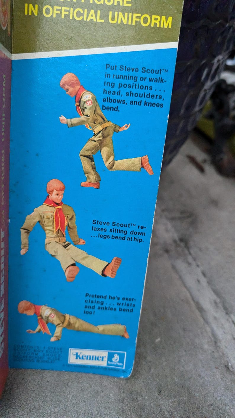 Vintage 1974 Kenner Steve Scout Action Figure Doll in Original Box . - Etsy