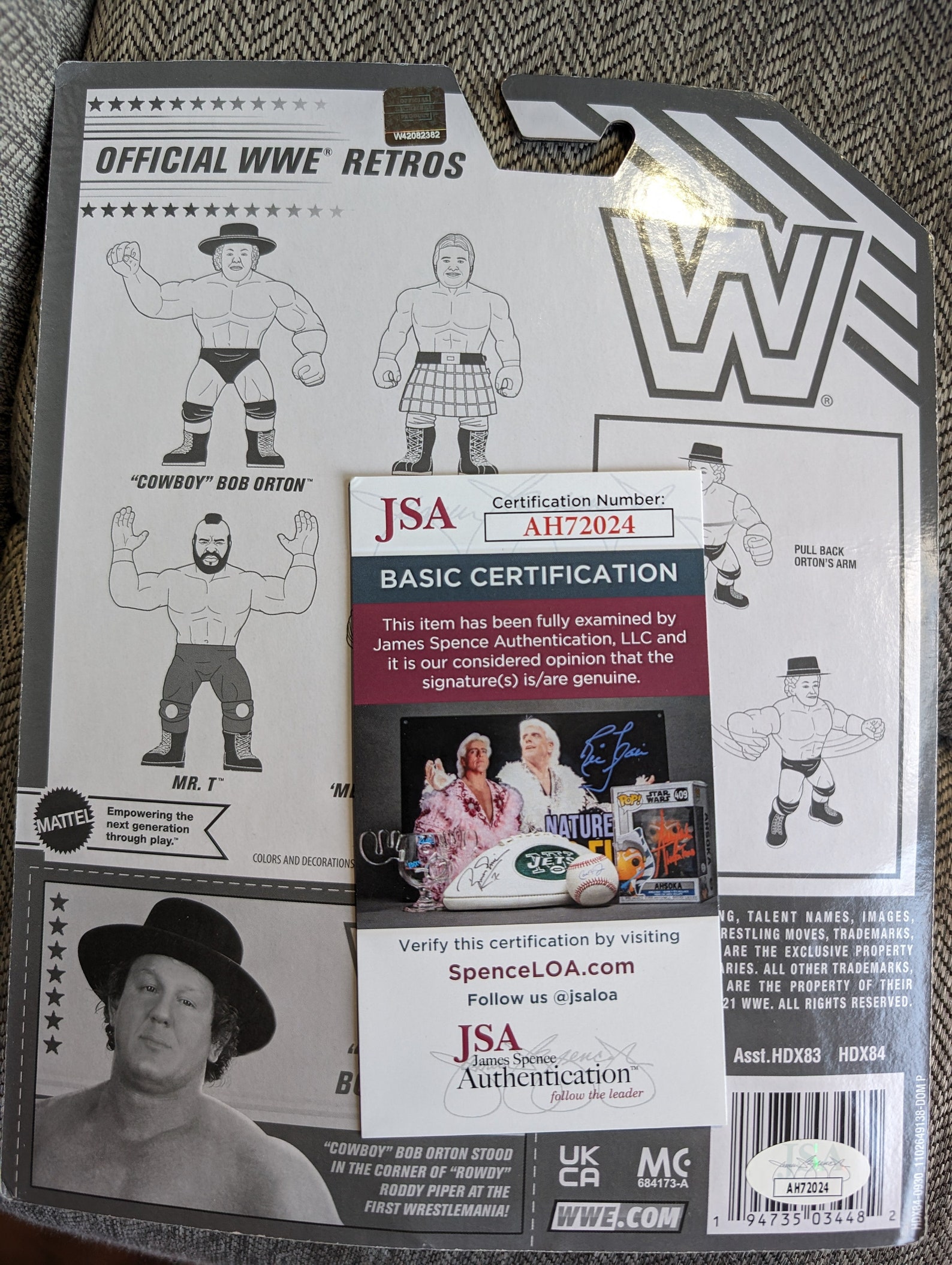 Autographed WWF WWE Cowboy Bob Orton Mattel Action Figure With ...