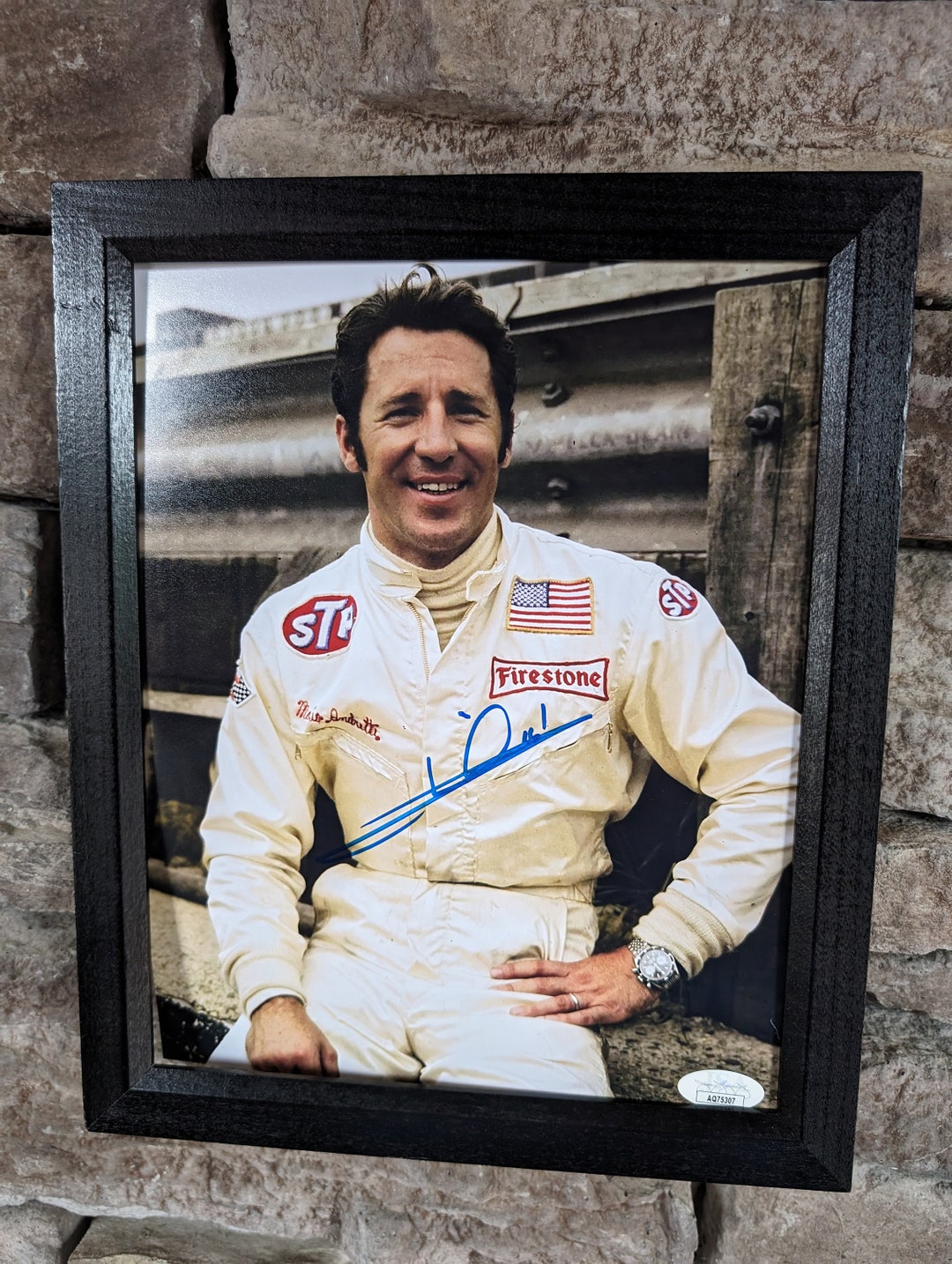 Autographed Mario Andretti NASCAR Legend 8x10 Inch Framed Photo With ...