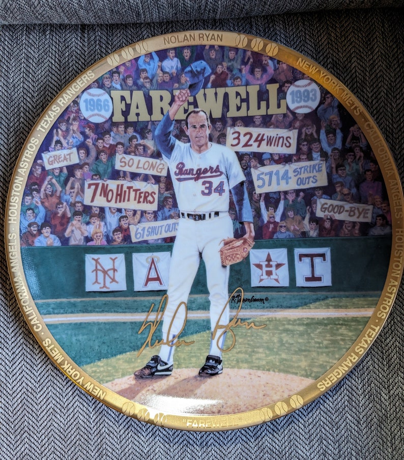 Nolan Ryan Farewell Nolan Ryan Texas Rangers Sports Impressions ...