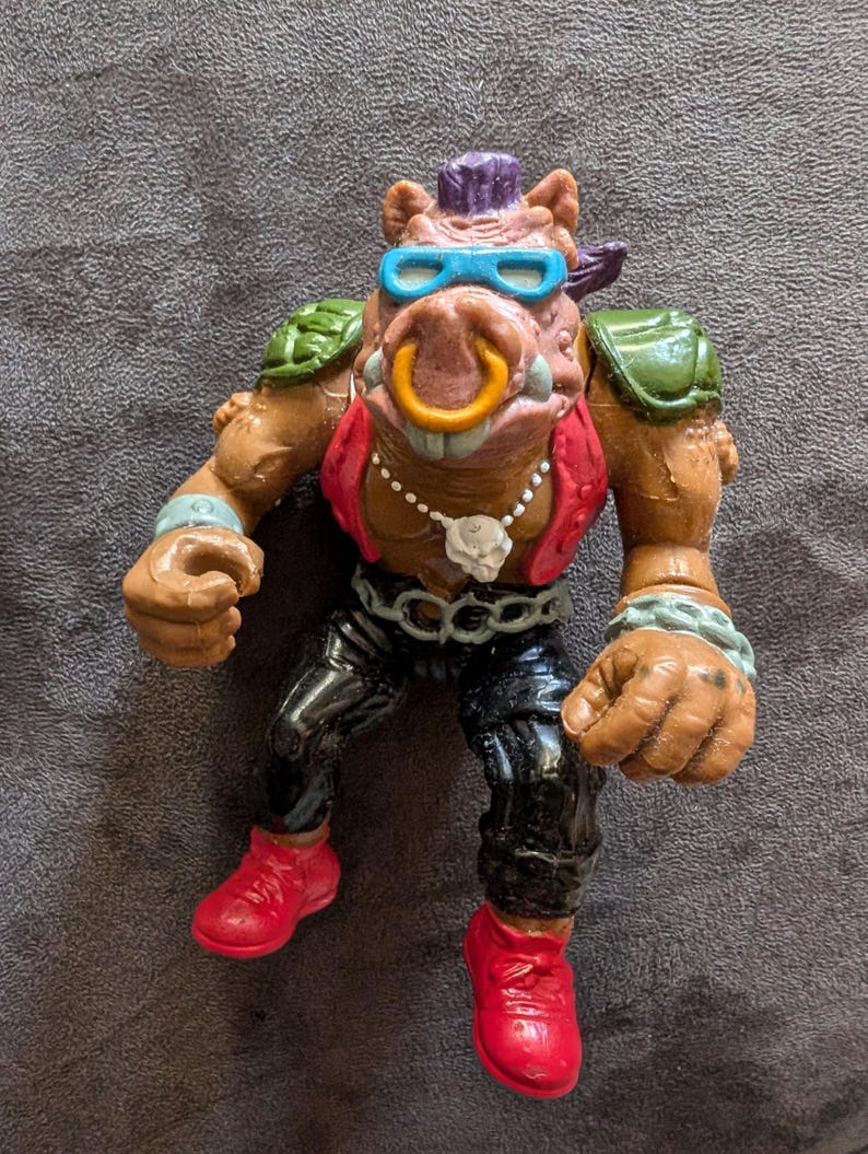 Vintage 1980s TMNT Teenage Mutant Ninja Turtles Action Figure Bebop - Etsy