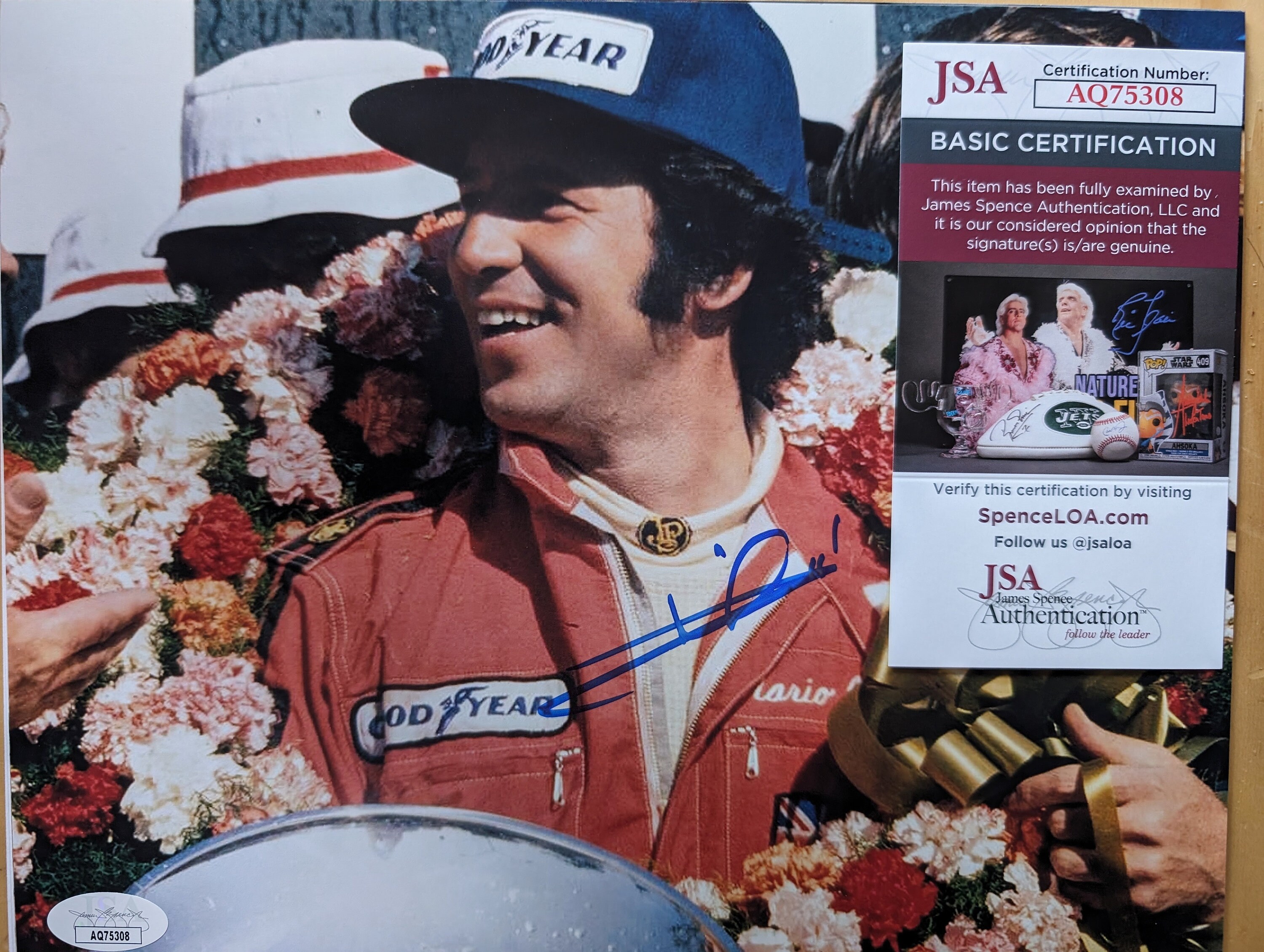 Autographed Mario Andretti NASCAR Legend 8x10 Inch Framed Photo With ...