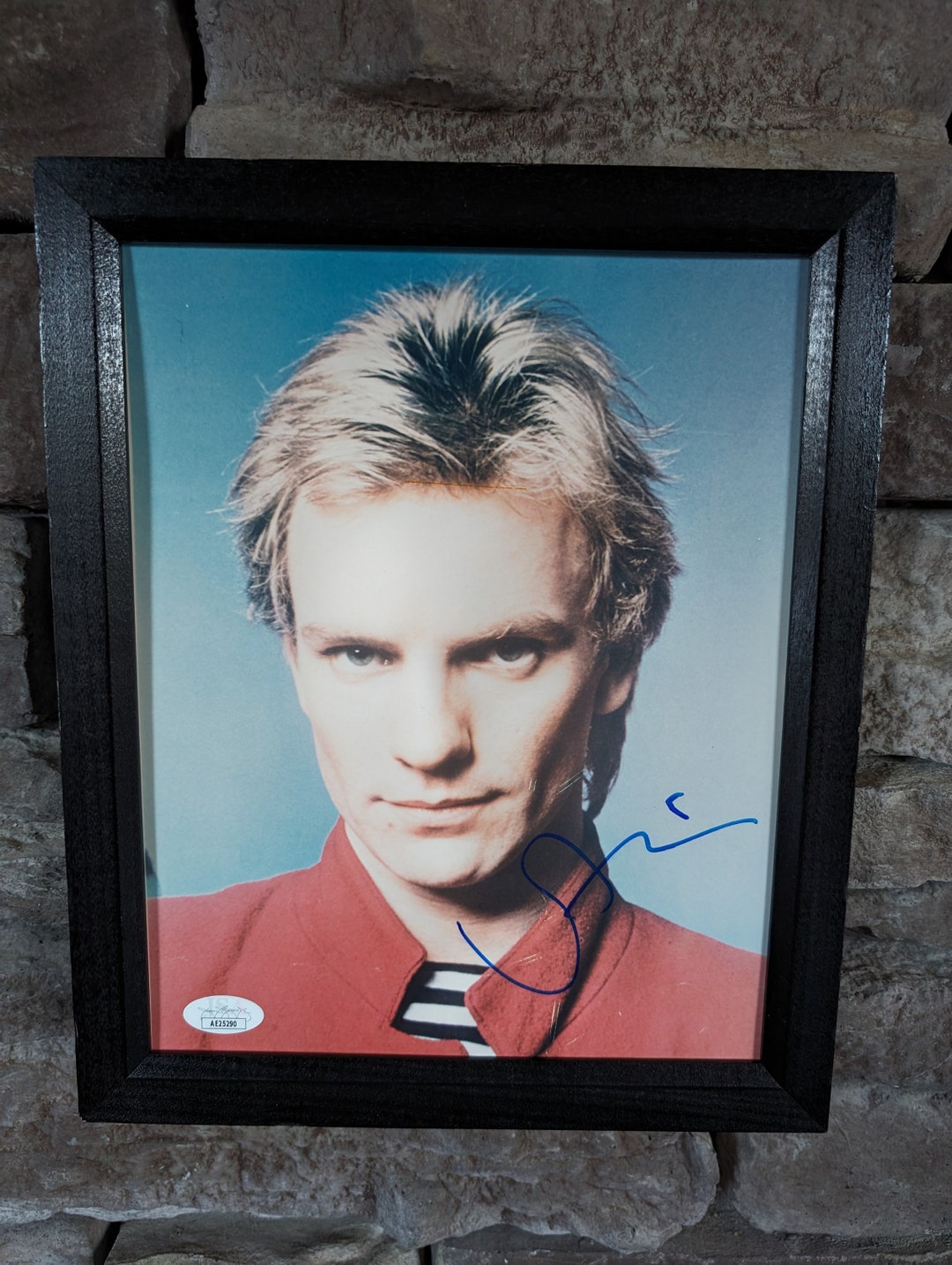 Autographed Sting the Police Lead Singer 8x10 Inch Framed Photo With ...