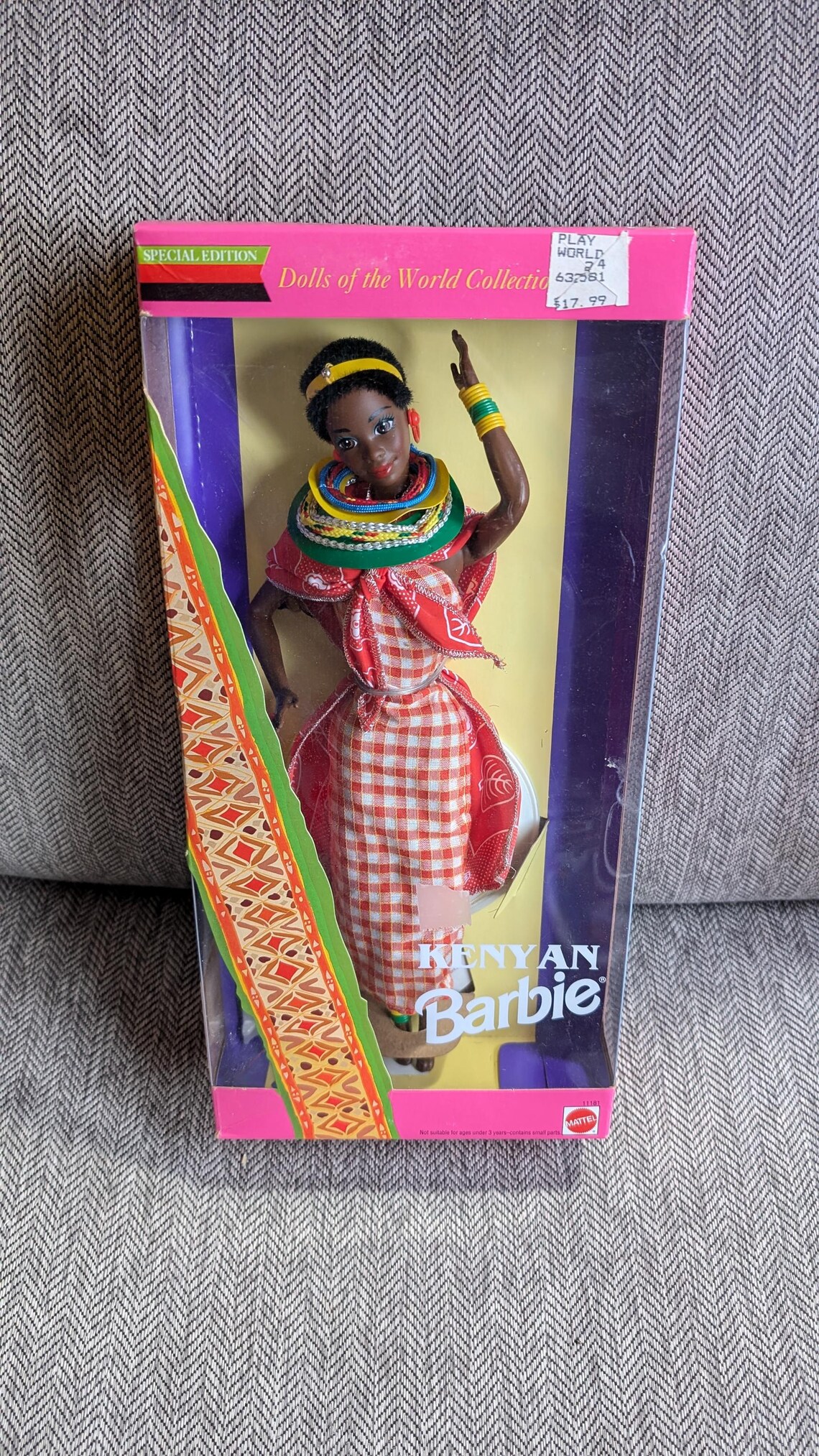 Vintage 1995 Mattel Dolls of the World Kenyan Barbie Doll in Original ...