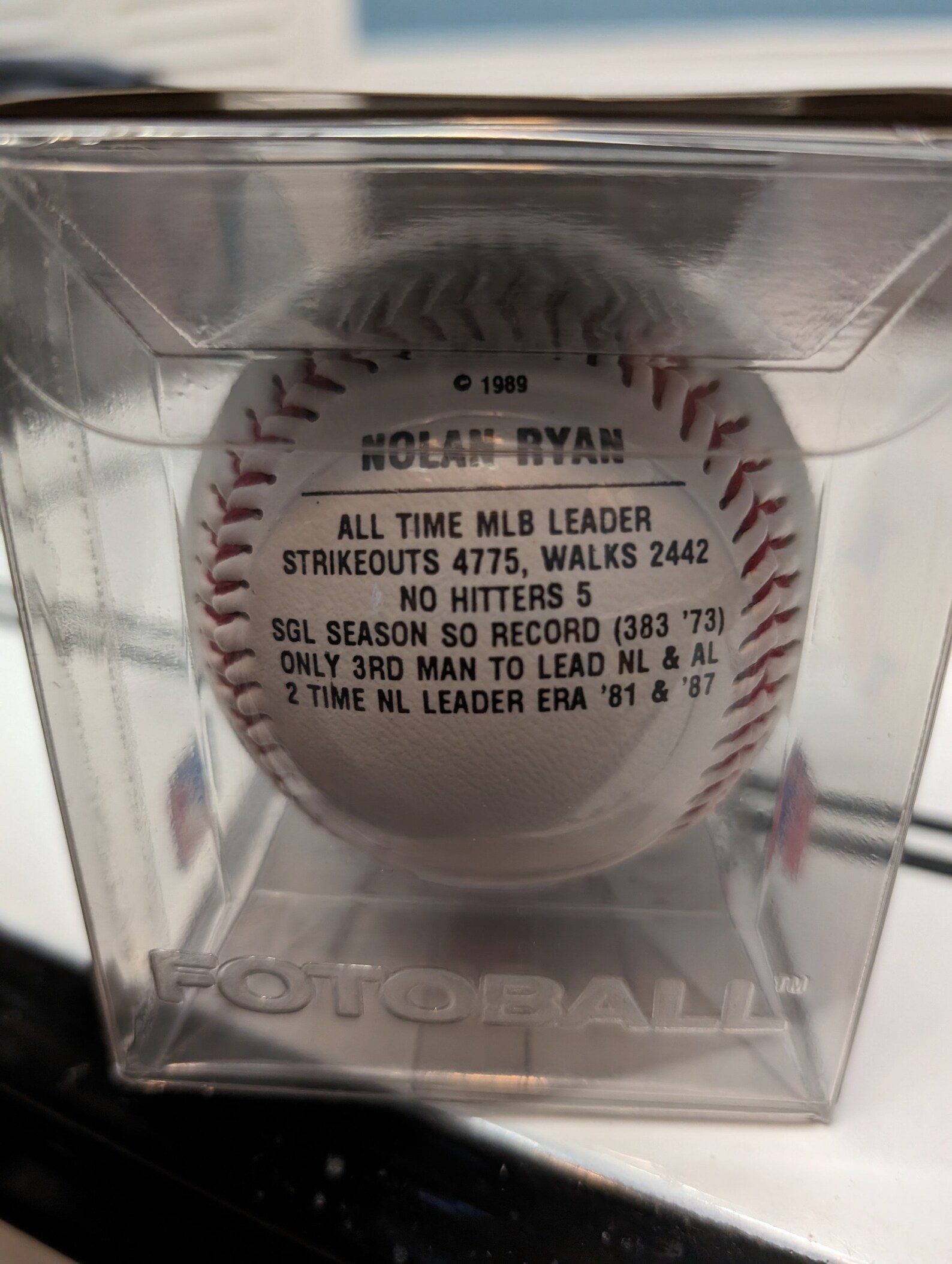 Nolan Ryan Texas Rangers 5000 Strikeouts Commemorative Fotoball ...