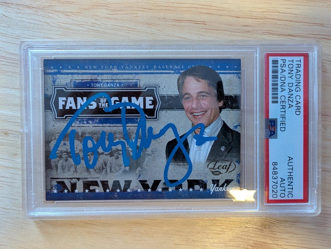 Autographed Tony Danza Who's the Boss Taxi NY Yankees Donruss Fans of ...